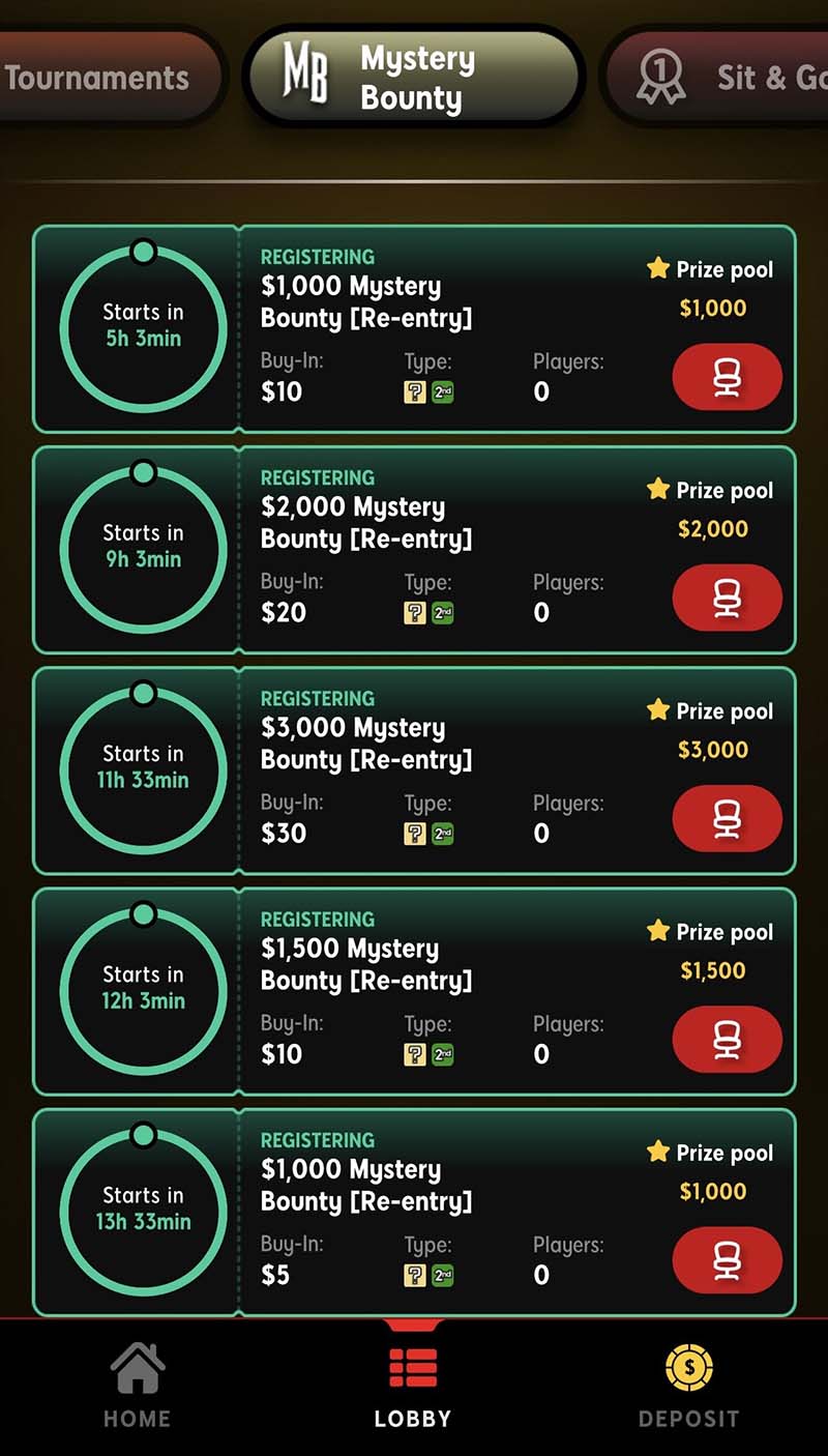 WSOP Mystery Bounty Tournaments Added For Michigan Online Poker